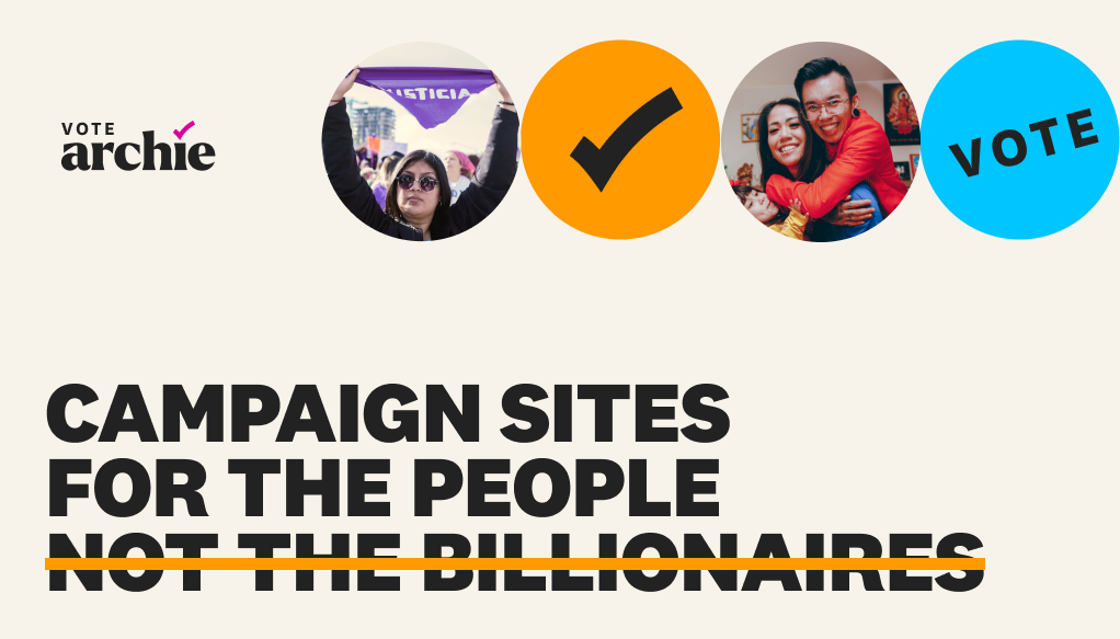 Affordable Campaign Websites | Vote Archie